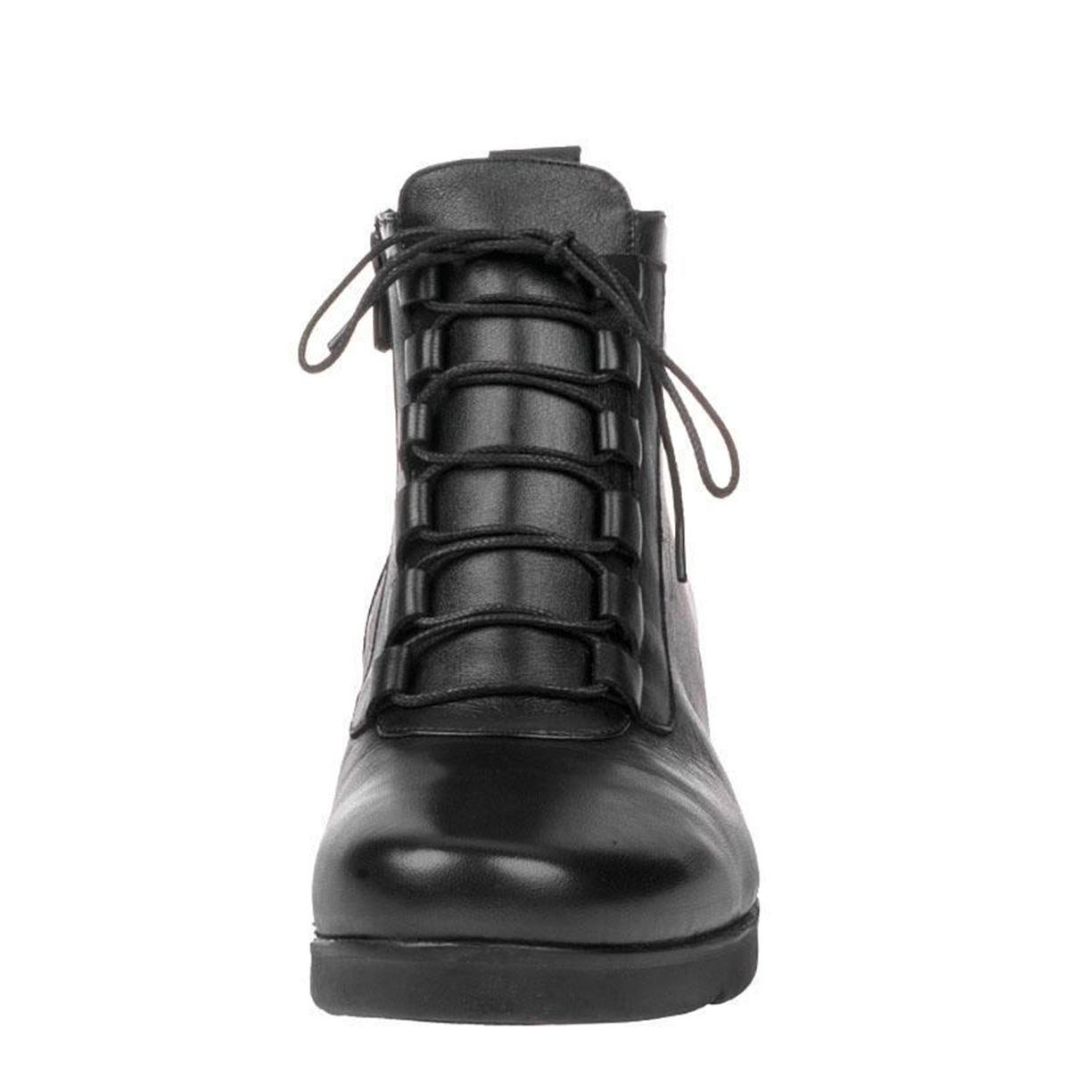 Prettyshoes. 284027 ΓΥΝΑΙΚΕΙΑ ΜΠΟΤΑΚΙΑ ΑΝΑΤΟΜΙΚΑ ΜΑΥΡΟ AEROSTEP